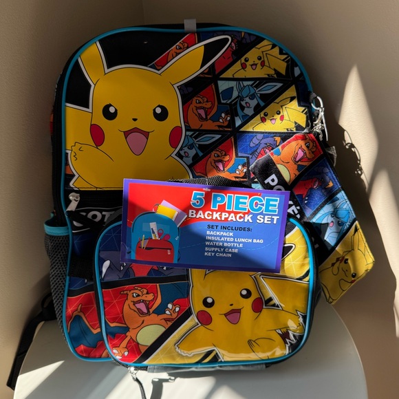 Pokemon | Accessories | Bioworld Pokemon Backpack Lunch Bag Combo ...